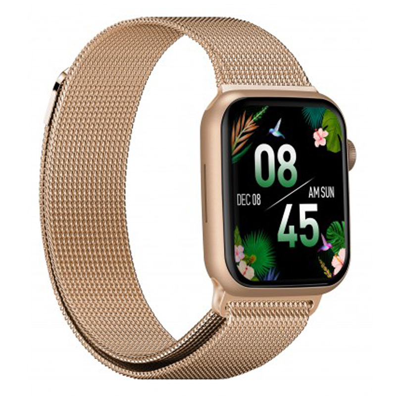Smartwatch Colorful 2 con correas rosa y milanesa - Zaraphone